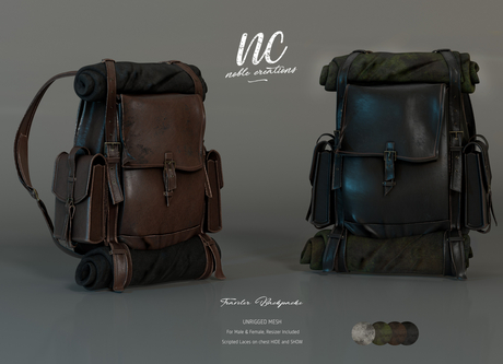 Second Life Marketplace - [NC] - Traveler Backpack FATPACK